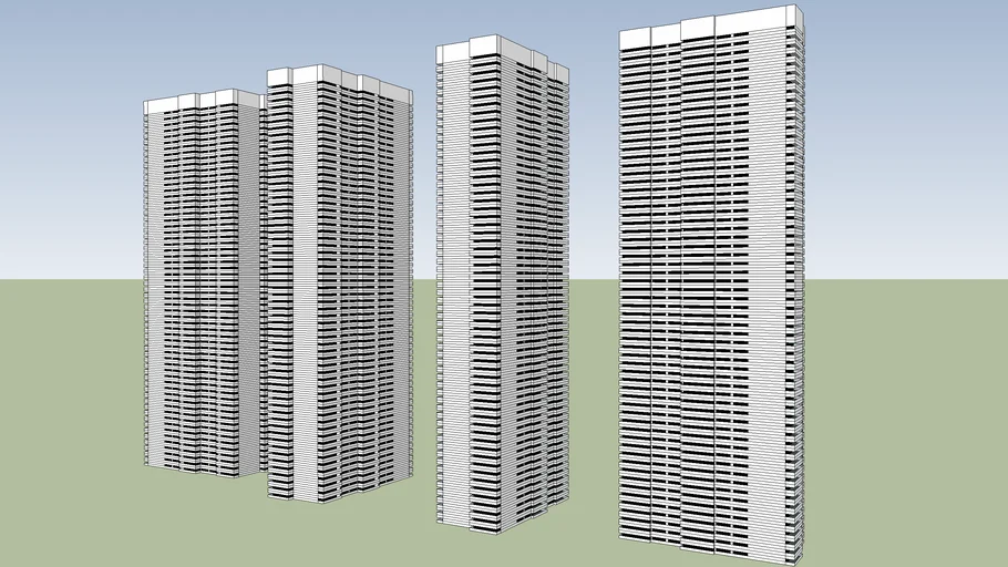 CITY/TOWN/DOWNTOWN/FLATS/HIGHRISE BUILDINGS/SKYSCRAPERS/BRUTALIST ...