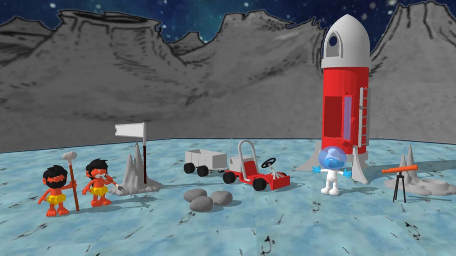 Astro Smurf | 3D Warehouse