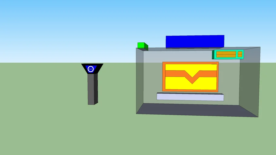 Arret de bus RATP + SIEL + Panneau | 3D Warehouse