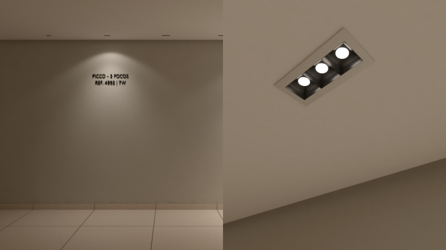 EMBUTIDO PICCO 7W REF.: 4992 | 3D Warehouse