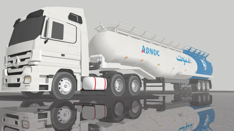 ADNOC GAS TANKER, TANKER, ADNOC, TRUCK | 3D Warehouse