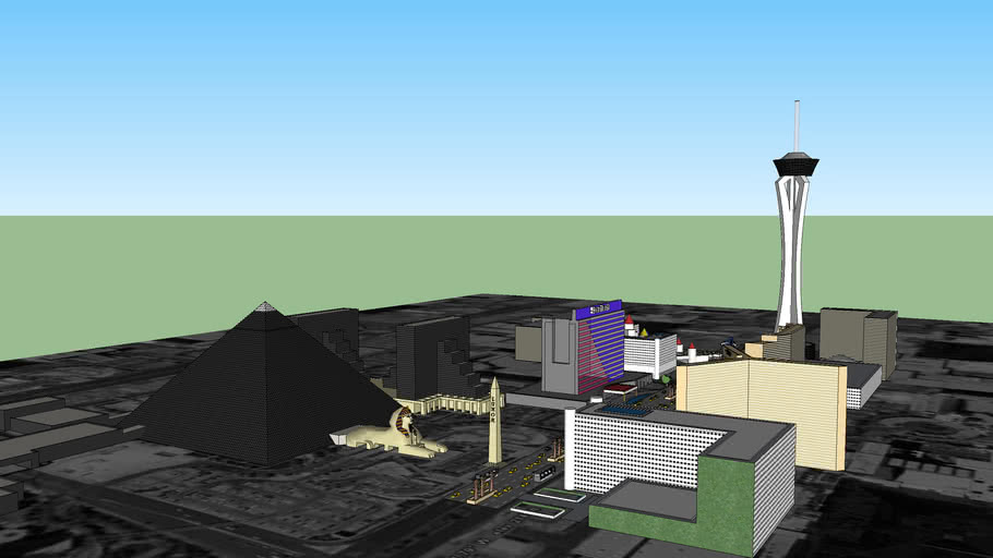 Semi Accurate Las Vegas Strip | 3D Warehouse