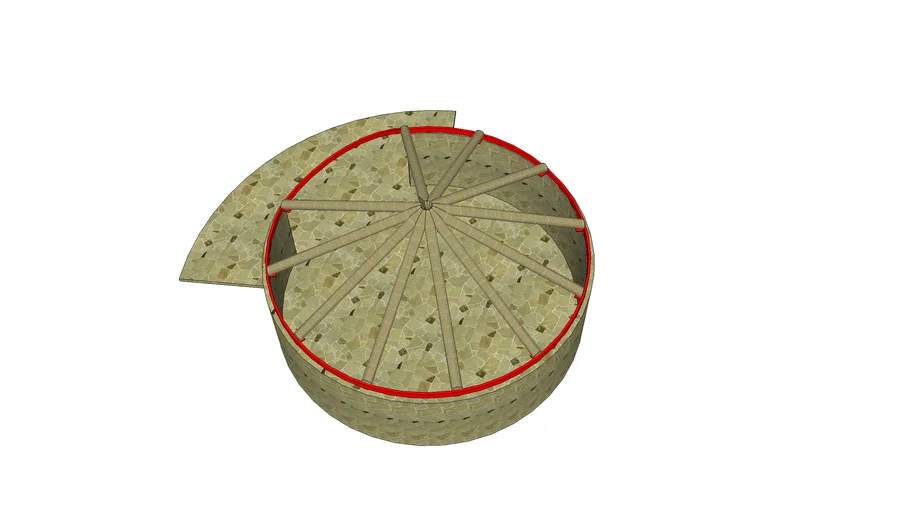 Earth Sheltered Study with steel ring beam | 3D Warehouse