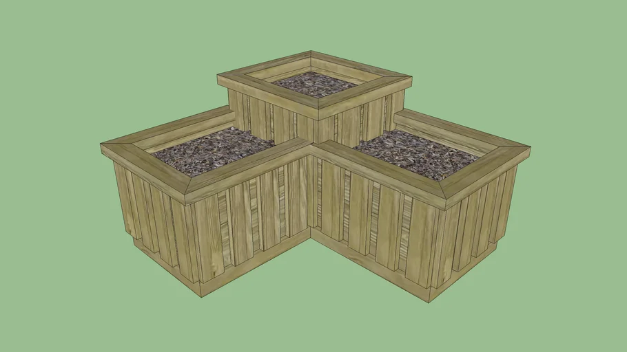 Corner Planter Box | 3D Warehouse