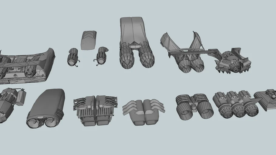 jet engines for cars | 3D Warehouse