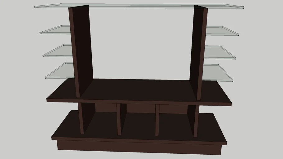 modern tv rack | 3D Warehouse