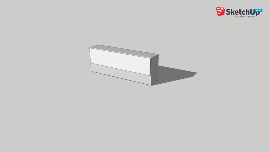 CONCRETE APPLIQUE SINGLE EMISSION- outdoor lighting | 3D Warehouse