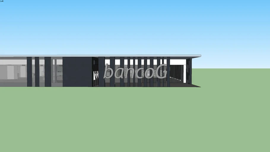 Sucursal bancaria totalmente equipada/Fully Furnished Bank office | 3D ...