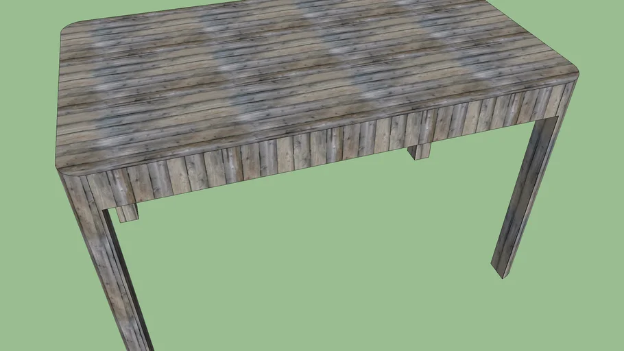 wooden table | 3D Warehouse