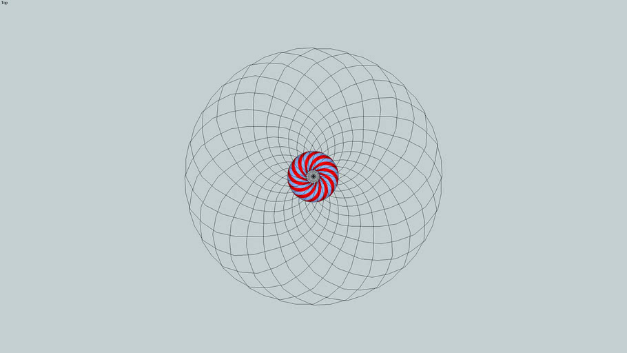 Rodin coil with magnetic field | 3D Warehouse