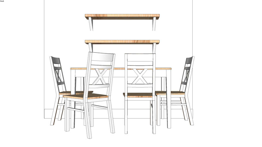 wall table set | 3D Warehouse