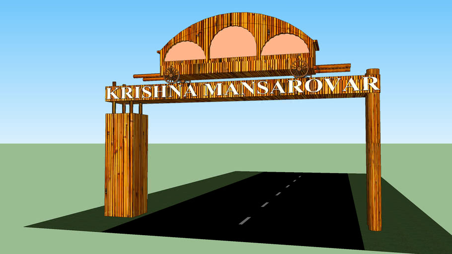 Bamboo entrance gate | 3D Warehouse