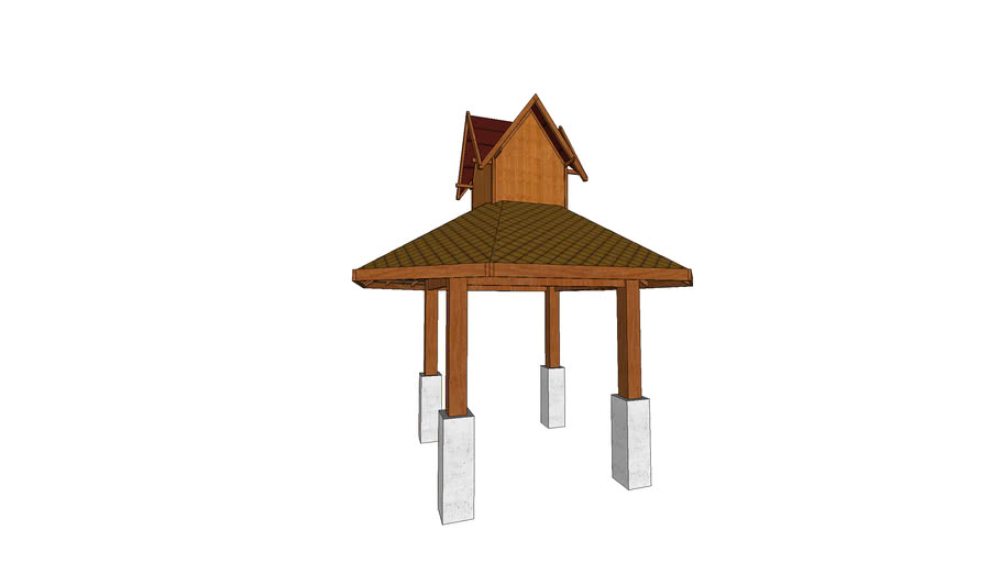 Pavilion 4 Gable Roof | 3D Warehouse
