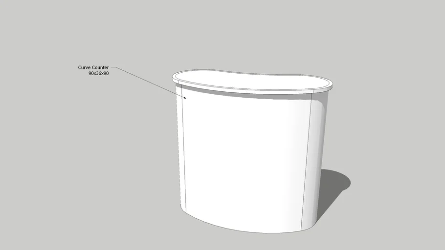 Counter Curve Folding 90x36x90 | 3D Warehouse
