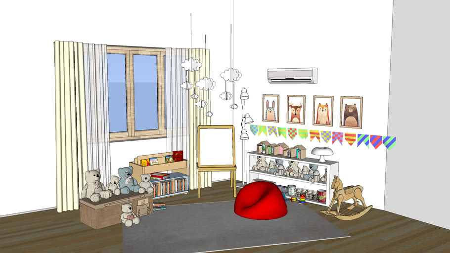 Ruang bermain anak perempuan | 3D Warehouse