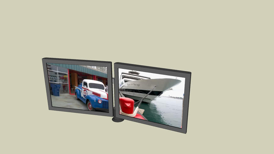 Dual Monitors | 3D Warehouse