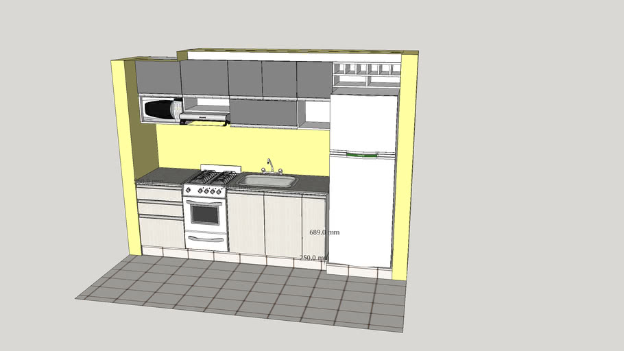 Cocina completa con alacena 2020 | 3D Warehouse