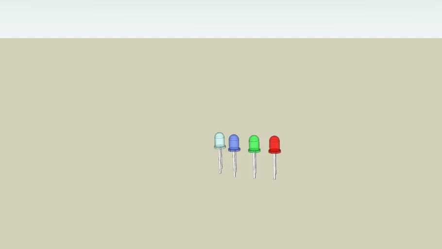 5mm LED's different colours | 3D Warehouse