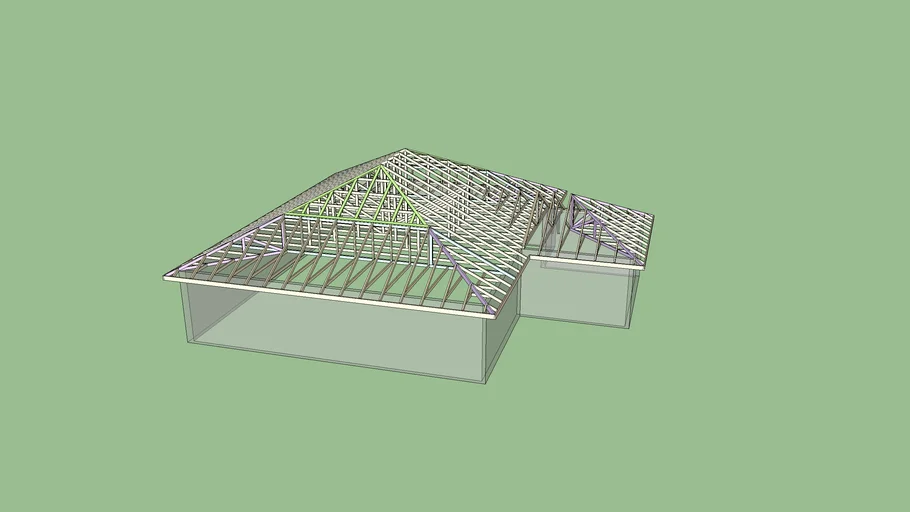Complex Truss Hip Roof | 3D Warehouse
