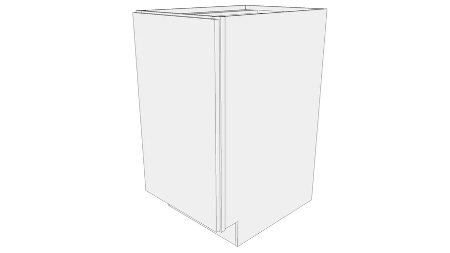 Glenwood Base Cabinet BFH18 - One Door | 3D Warehouse