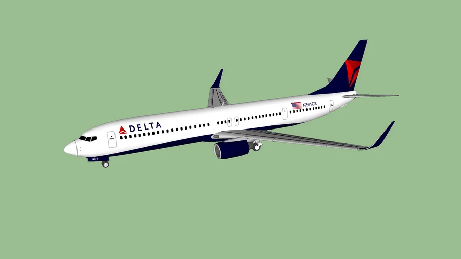 Delta Airlines (2013) - Boeing 737-932/ER | 3D Warehouse