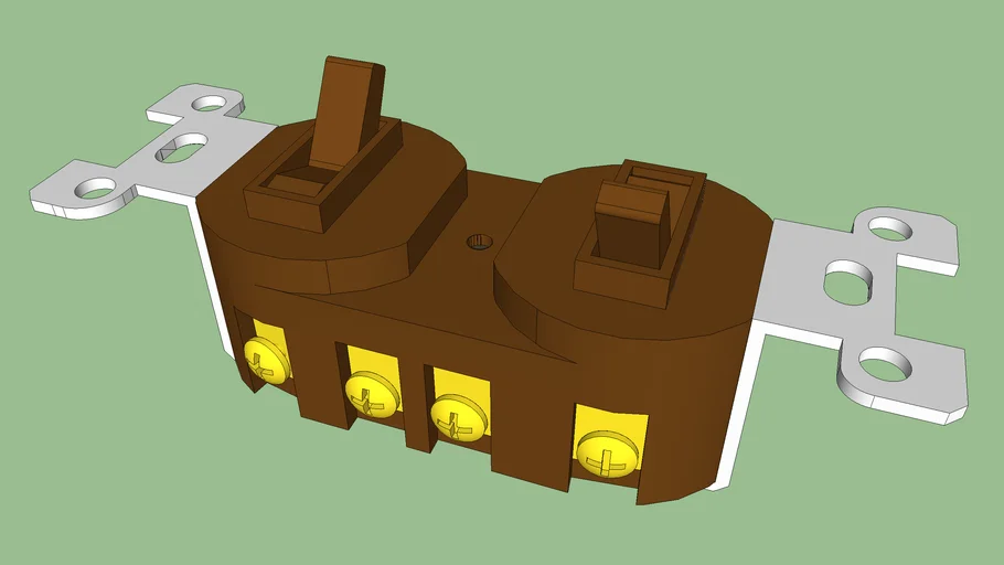 Duplex three way switch | 3D Warehouse