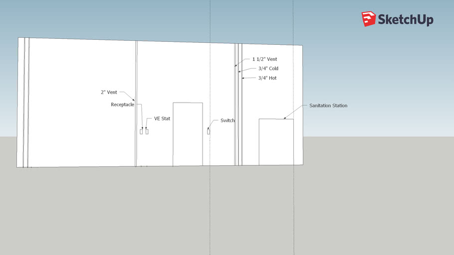 UWMS - Decon North Elevation | 3D Warehouse