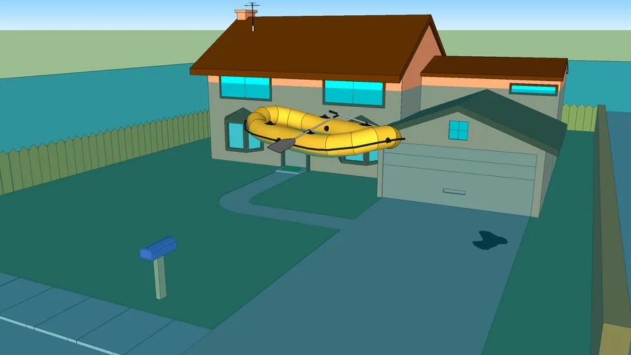 simpsons house underwater | 3D Warehouse