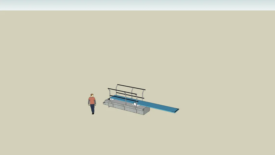 1 meter diving platform | 3D Warehouse
