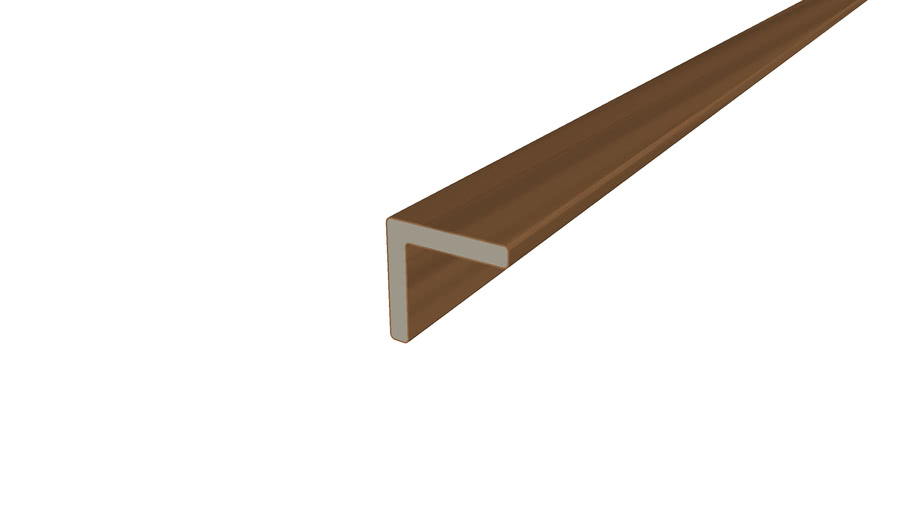 Forma Decking Angle Trim 2.9m Spiced Oak | 3D Warehouse