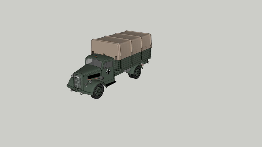 German WW2 Army Truck | 3D Warehouse