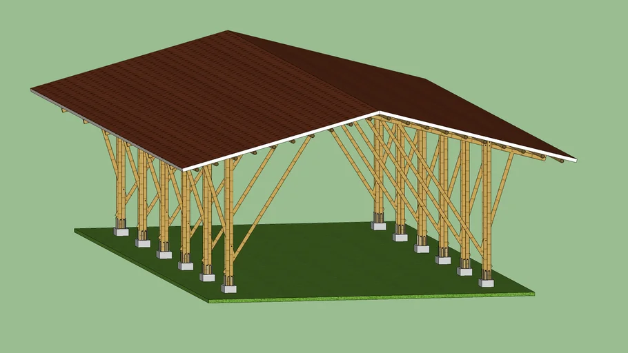 Casa en guadua o bamboo - house bamboo | 3D Warehouse