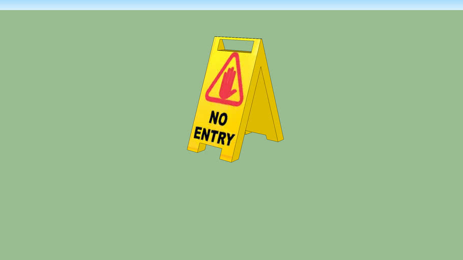 no entry sign | 3D Warehouse