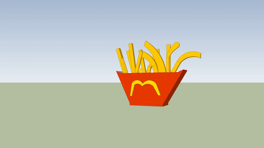 mcdonalds french fries | 3D Warehouse