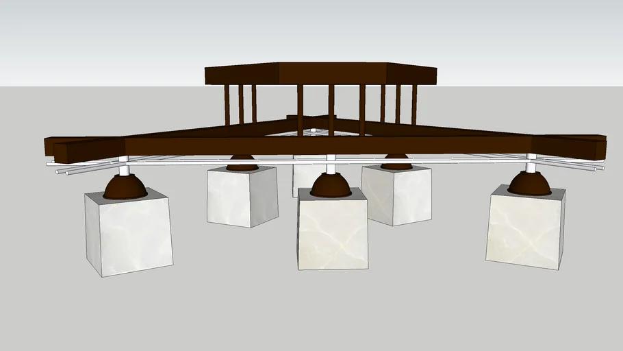 Chandelier lamp with 6 bulb | 3D Warehouse