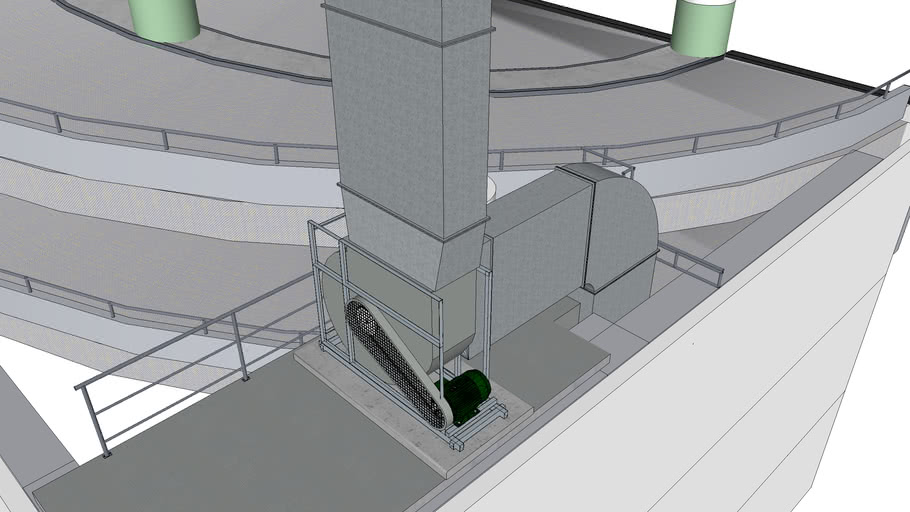 STP BLOWER +DUCT RISER +PLATFORM | 3D Warehouse