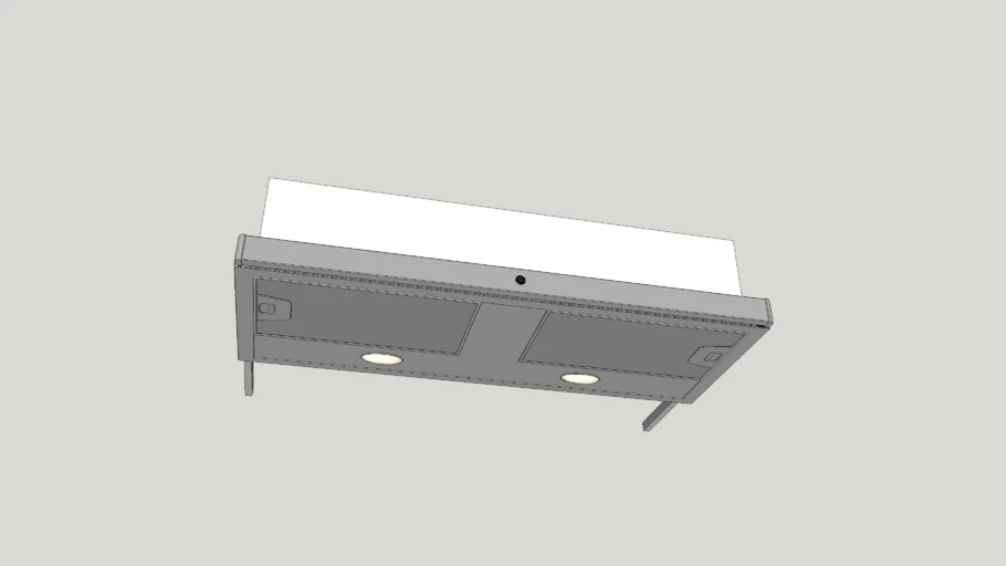 Depurador de Ar Slim GE Inox 60 cm | 3D Warehouse