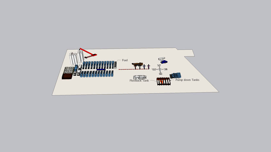 Frac spread | 3D Warehouse