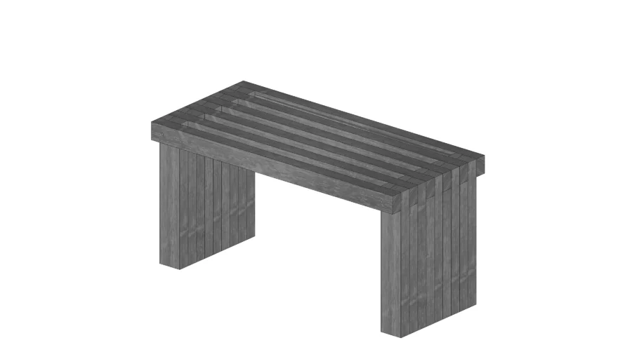Simple Bench Seat | 3D Warehouse