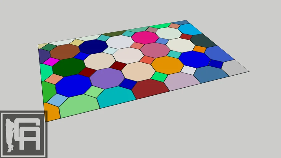 Octagon Floor Tiles | 3D Warehouse