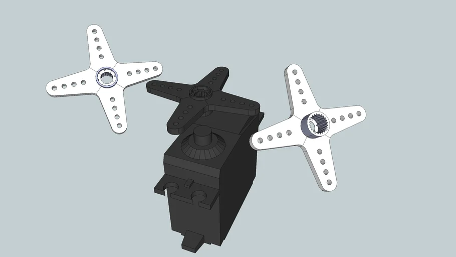 4-point servo head | 3D Warehouse