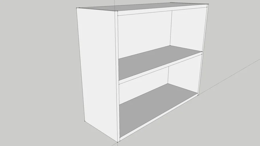 900 Wall Module - Open with 1 Shelf 900x320x720 CID_CP10000201 | 3D ...