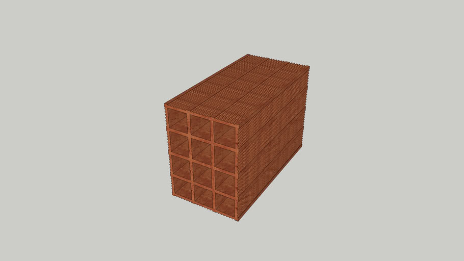 bahian brick 300 x 200 x 150mm | 3D Warehouse