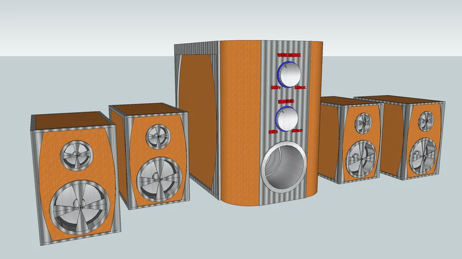 Stereo set 4+1 | 3D Warehouse