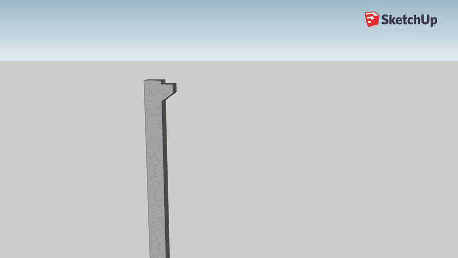 Concrete Beam Support Column | 3D Warehouse