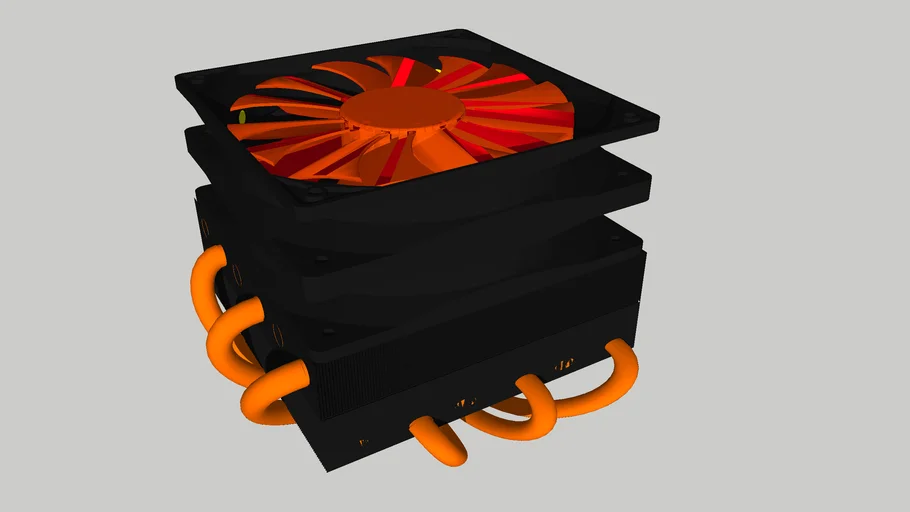 Volcano CPU cooler | 3D Warehouse