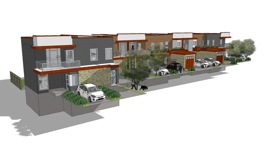 Stacked Townhouse Concept Design | 3D Warehouse