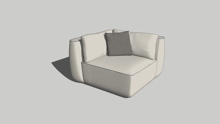 SOFA BEIGE - ESQUINERO | 3D Warehouse