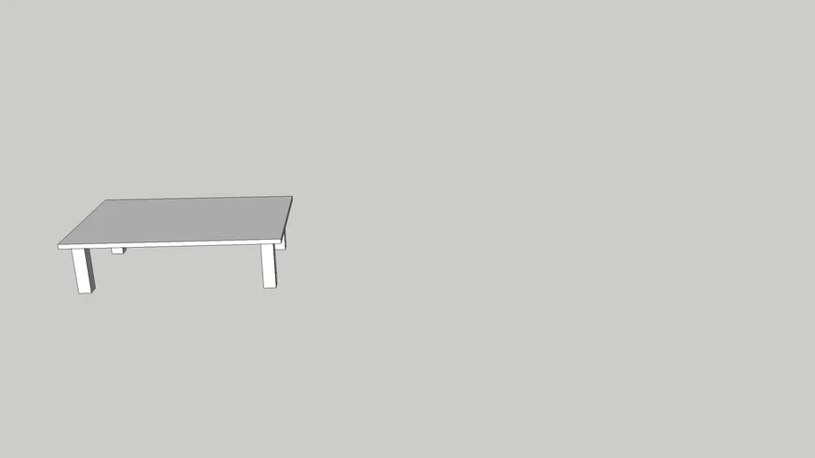 Table basse simple | 3D Warehouse
