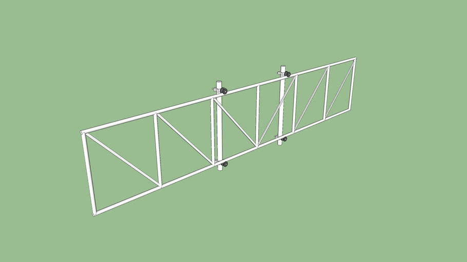 Cantilever Rolling Gate | 3D Warehouse